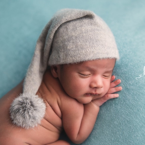 Photography Prop Sleep Hat, Newborn Sleep Hat, Newborn Night Cap, Photo ...