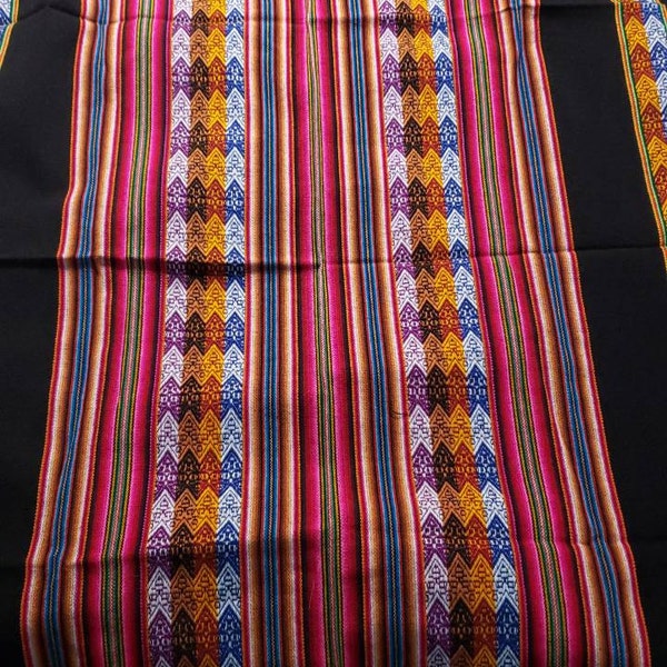 Aguayo Authentic Manta Peruvian Fabric, Inca Design Blanket , Artisan ...