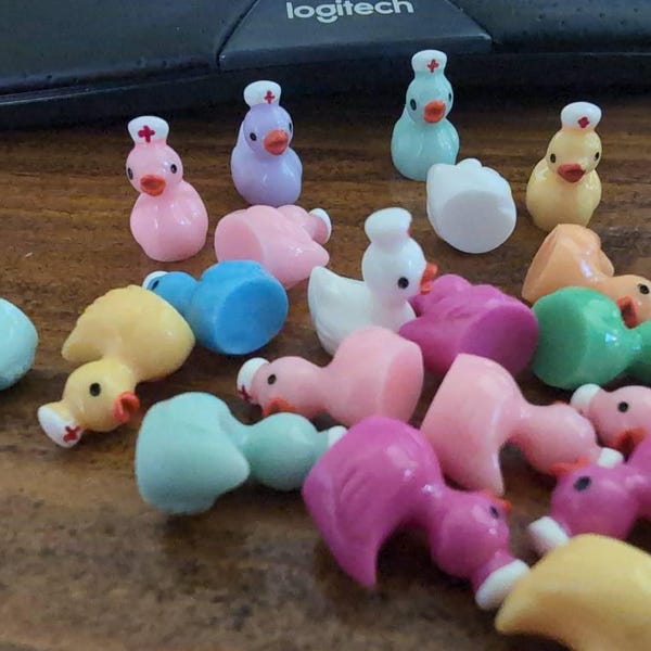 Mallard Ducks Mini Resin Ducks, Fairy Garden, Dollhouse, Trinkets, I ...