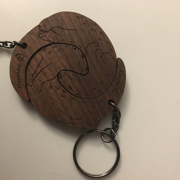 Interlocking River Otter Keychains - Cute Friendship or Relationship ...