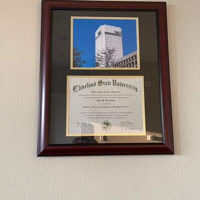 Michigan State Diploma Frame MSU Graduation Gift Free - Etsy