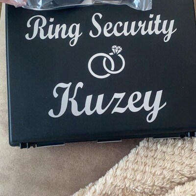 Ring Security Box With FREE Sunglasses, Ring Holder Inside, Ring Bearer ...