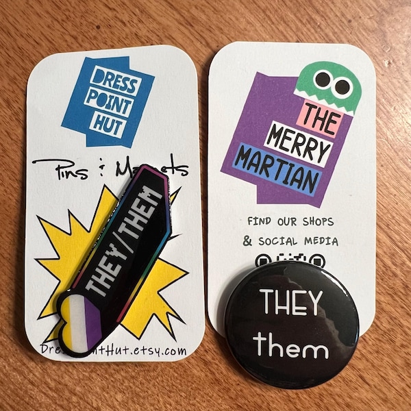 Personalized Pronouns Name Tag | Custom LGBTQ Pride Identity and ...