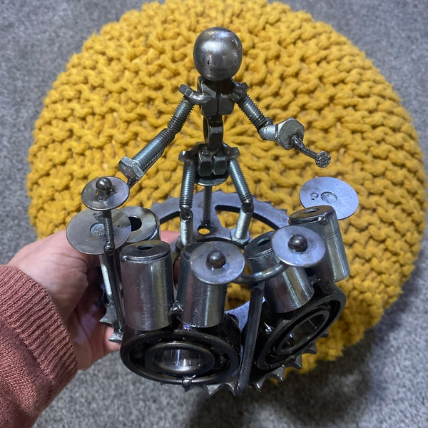 Motorcycle 4 Engines Sculpture. 4.5 Inches High. 100% Handmade. All ...