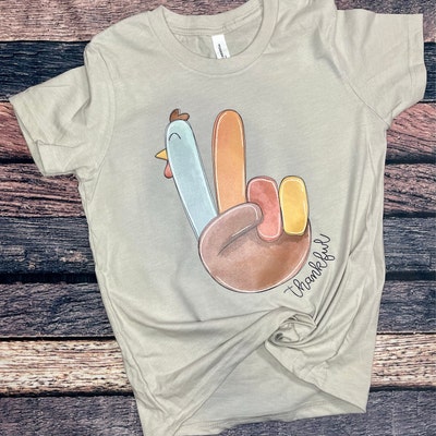 2 Files, Peace Sign Turkey PNG File, Thanksgiving Sublimation File - Etsy