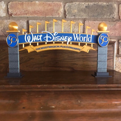 Walt Disney World Resort Entrance Archway Inspired Miniature Replica ...