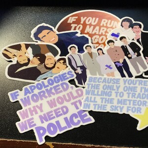 Meteor Garden/ Dylan Wang 2018 Vinyl Stickers Dao Ming Si, Shancai, F4 ...