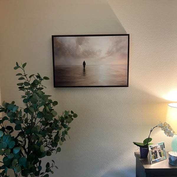 Christ With Flock of Sheep Matte Print Christ the Shepard Oil Painting ...