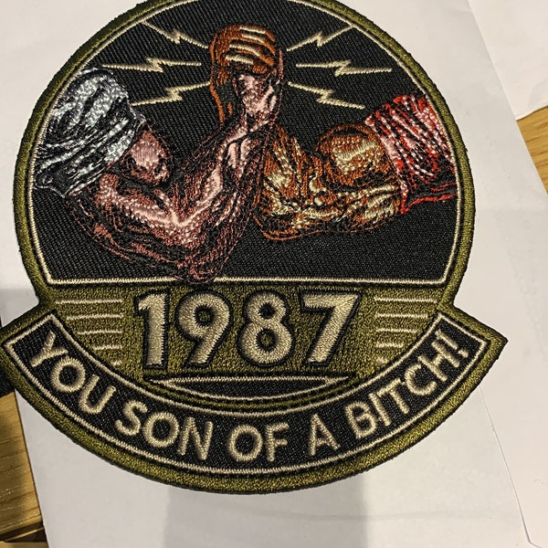 Predator Movie Mac Anytime Velcro Backed Embroidered Morale Patch - Etsy