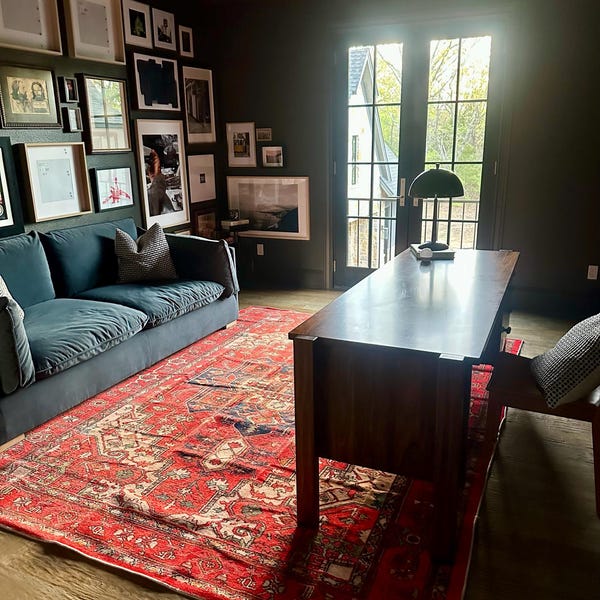 Vintage Style Red Candlestick Pattern Rug, Oriental Rug, Animal Red ...