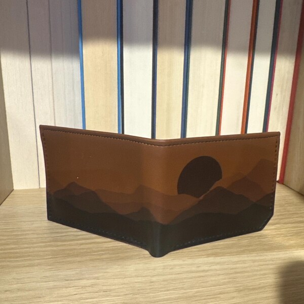 Mens Leather Wallet, Mens Wallet, Anatomy Wallet, Leather Wallet, Slim ...