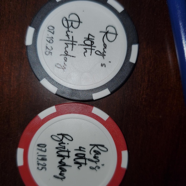 Personalized 21st Birthday Poker Chips Set - Limited Edition Birthday ...