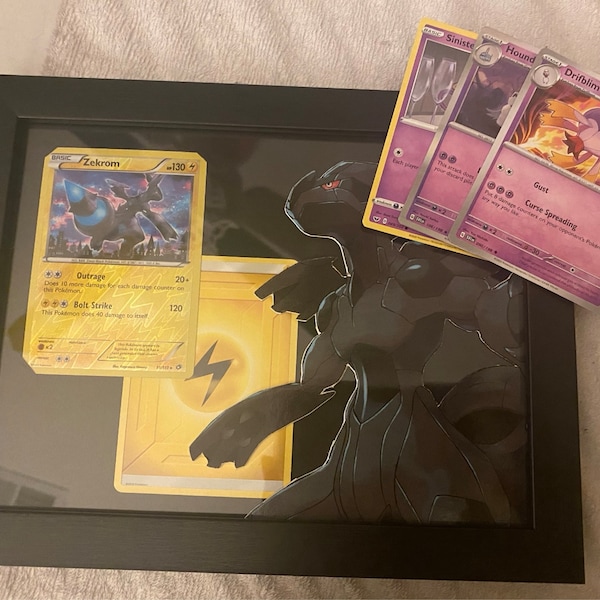 Luxray Pokémon Card Frame Pokémon Wall Art Pokémon Gift Energy Card ...