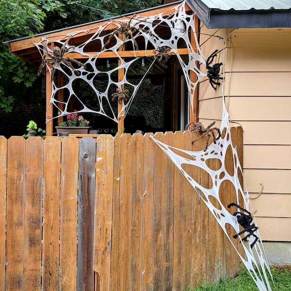 Halloween Decor Spider Web, Outdoor, Indoor, Reusable, Party, Door ...