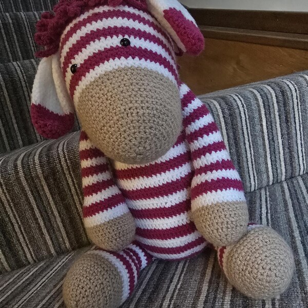 CROCHET PATTERN Wobble Zebra (big Version) - Etsy