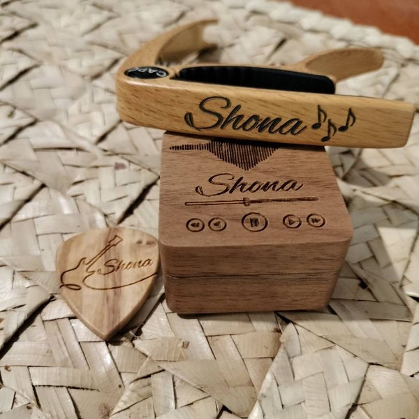 Personalized Beef Bone Pick With Case, Custom Handmade Bone Guitar ...