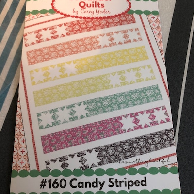 Candy Striped PAPER Quilt Pattern 160 - Etsy