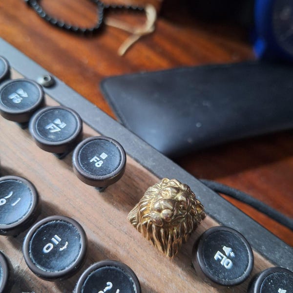 Lion Keycap Solid Bronze Metal Premium Keycap From Keyrelic / Artisan ...