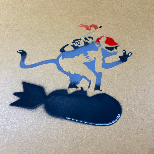 Banksy Punk Winston Churchill Stencil - Etsy