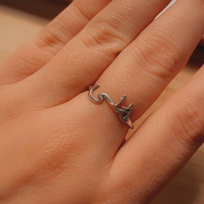 Custom Arabic Name Ring-name Ring-name Jewelry-personalizedarabic Ring ...