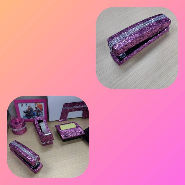 Glitter Stapler, Full Size, (your Choice of Color), Gold Stapler, Pink ...