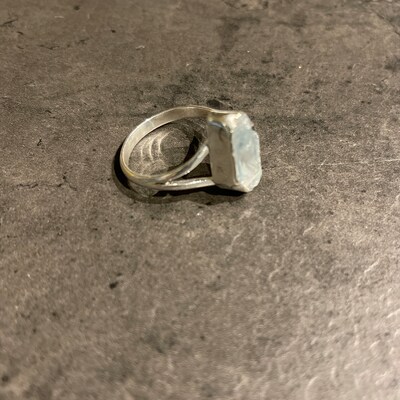 Oyster Copper Turquoise Ring, Dainty Ring, Statement Ring, Women Ring ...