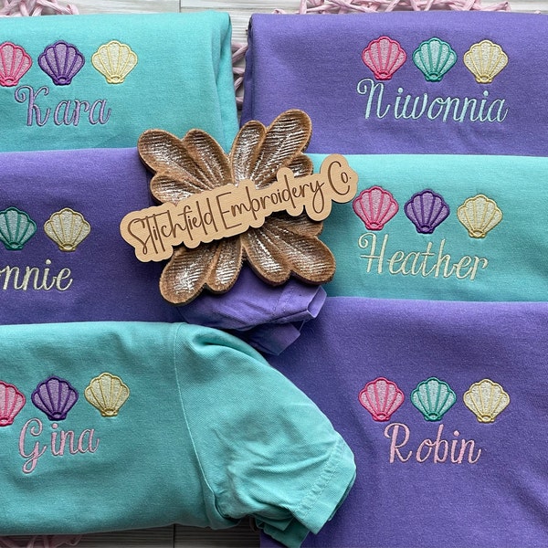 Sea Shell Embroidery Design. Sea Shell Mini Embroidery. Sea Shell ...