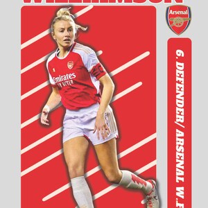 Alessia Russo Arsenal Digital Signed Poster Wall Art Bedroom Decor ...
