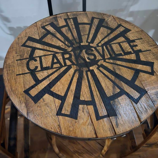 Bourbon Barrel Pub Table - Etsy