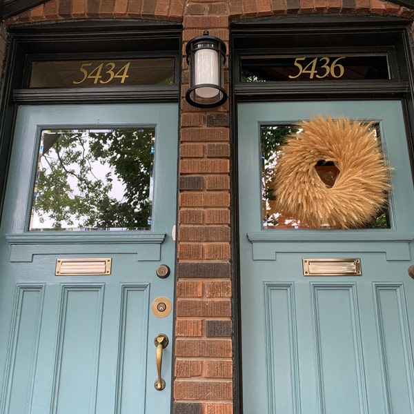 Metallic Gold Transom Numbers Gold Fanlight House Numbers Gold and ...