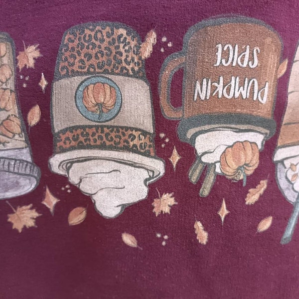 Fall Coffee Sweatshirt, Fall Sweater, Pumpkin Spice Sweatshirt, Cute ...