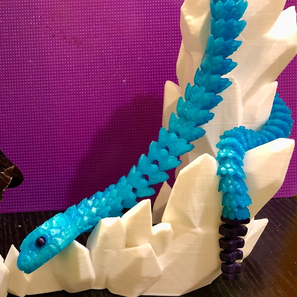 Flexi Articulated Rattle Snake Desk Toys Valentine Gifts Dragons D&D 3D ...