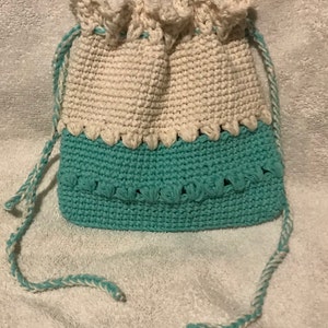 Crochet PATTERN: Minimalist Drawstring Pouch Trinket Bag Cosmetic Pouch ...