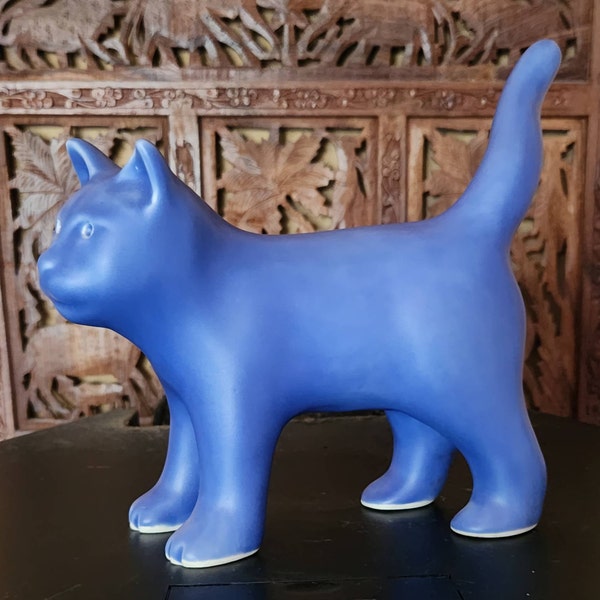 Vintage Enesco Vicki Thomas Cat Gourd, Tiger Striped With Whiskers ...