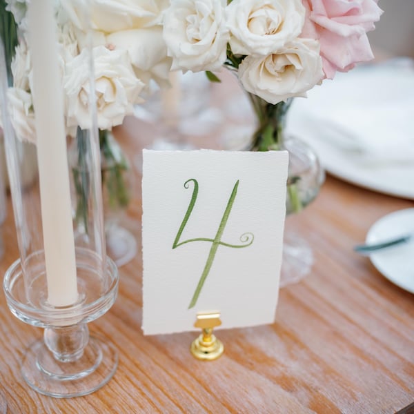 Watercolor Table Numbers Wedding Stationery and Signs - WHIMSICAL - Etsy