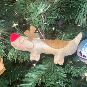 Bluey Long Dog Christmas Tree Ornament - Etsy