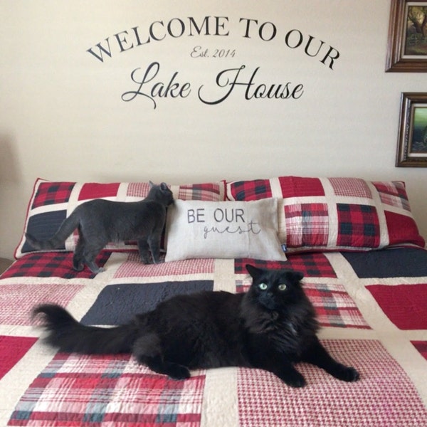 Lake House Wall Decor - Welcome to Our Lake House Decal Wall Decal ...