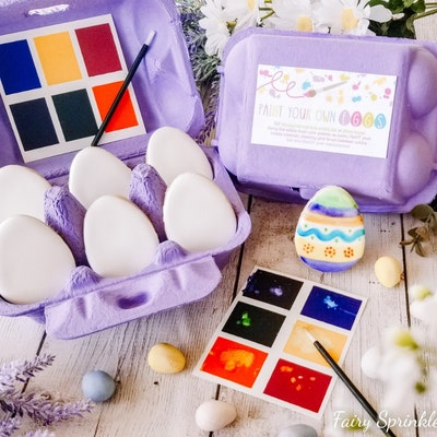 Instant Download PYO Easter Mini Cookies 6 Pack Egg Carton Sticker Label Tag, Printable Spring ...