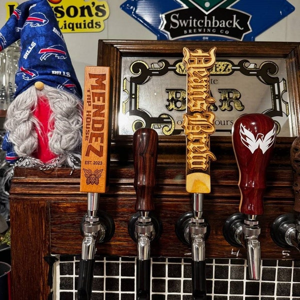 Custom Beer Tap Handle-laser Engraved With Chalkboard - Tap House ...