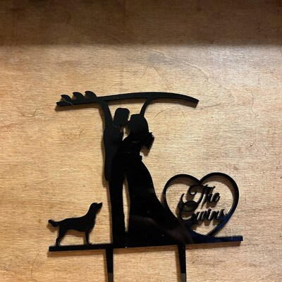 Bride and Groom Running Cake Topper, Runaway Bride, Funny Wedding Cake ...