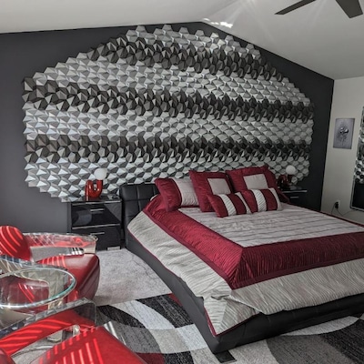 3D Wall Panels Zeta Design, Wall Decorative Tiles, Copolimer Paneling ...