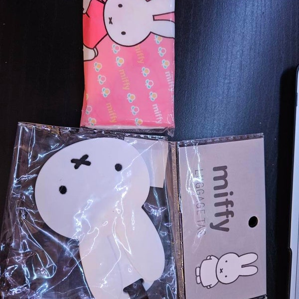 Miffy Luggage Tag - White or Black - Etsy