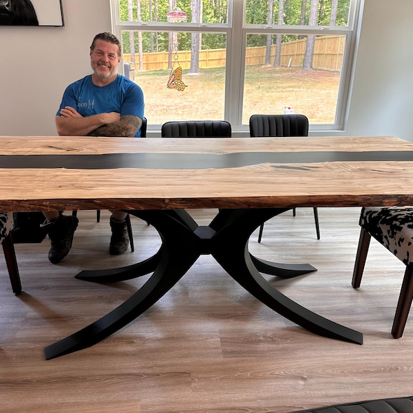 Dining Table Legs With Unique Tree Design. Premium Quality Made With ...