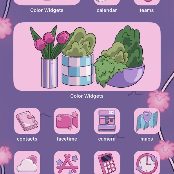 Y2K Aesthetic Icon Pack for Ios, Android & Tablet Wallpapers Widgets ...