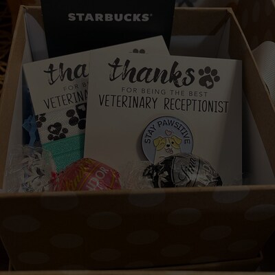 Vet Receptionist Week Thank You Paw Print Pen Gift. Veterinary ...