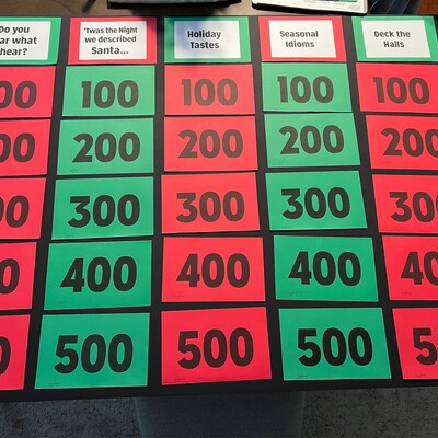 Christmas Jeopardy instant Download - Etsy