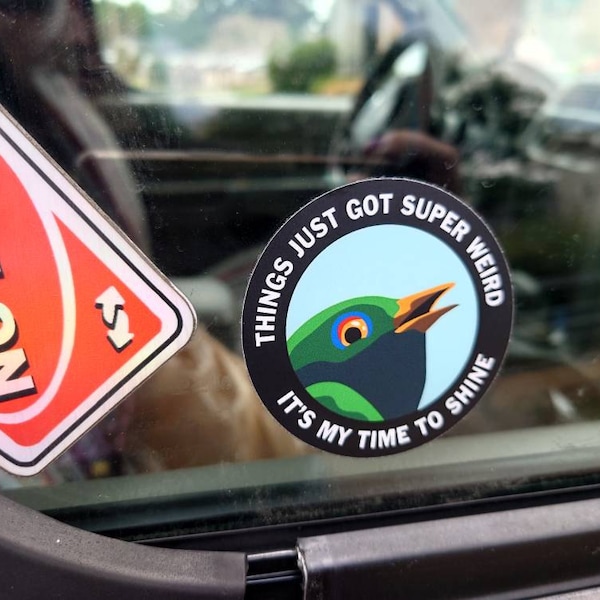 Weird Round Sticker - Etsy