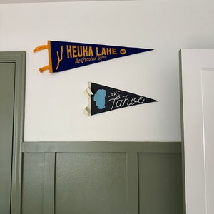 CUSTOM Mini Pennant Small Felt Pennant on a Stick Personalized Design ...