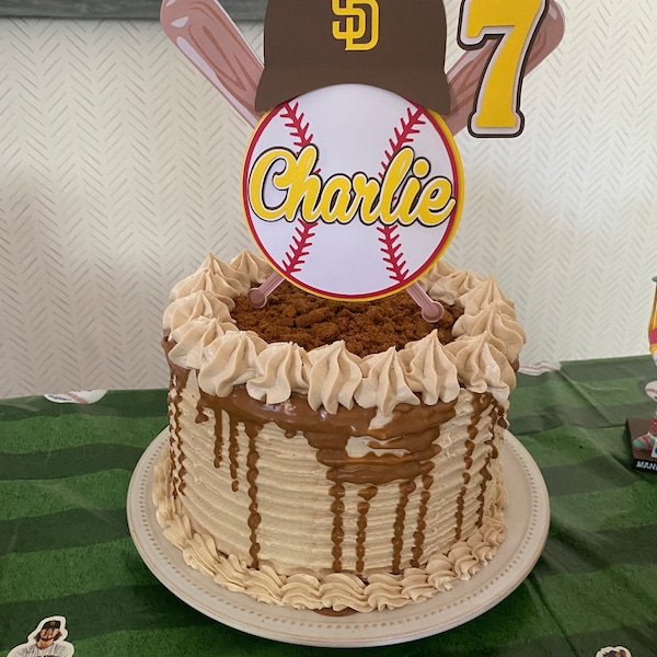 San Diego Padres Cake Topper | Padres Cake Topper | San Diego Party ...