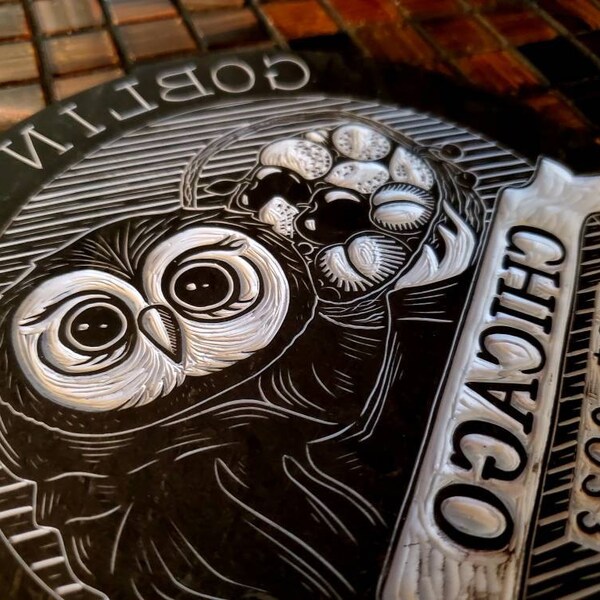 Handcrafted Logo Design, Custom Linocut Block Print, Personalized ...